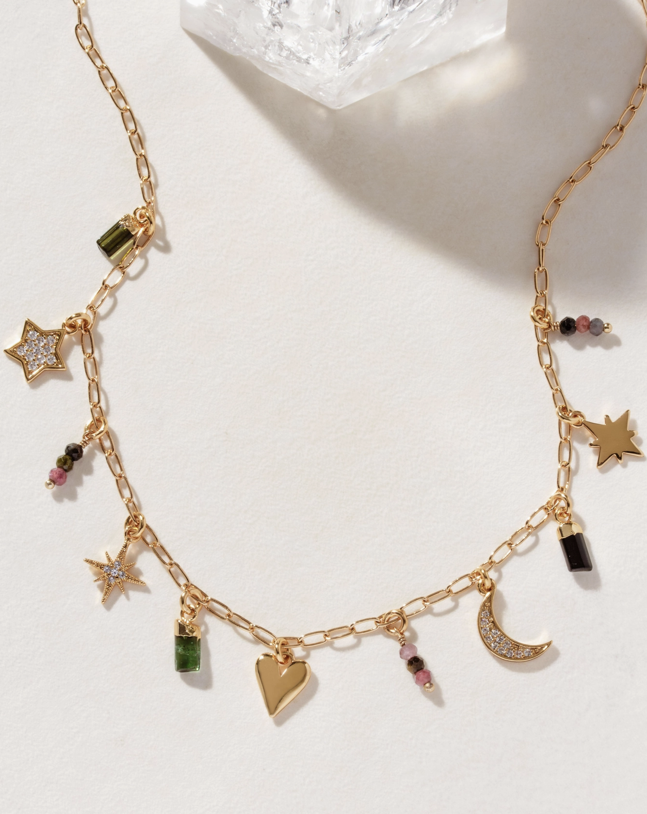 Watermelon Stardust Charm Necklace - GoodThings